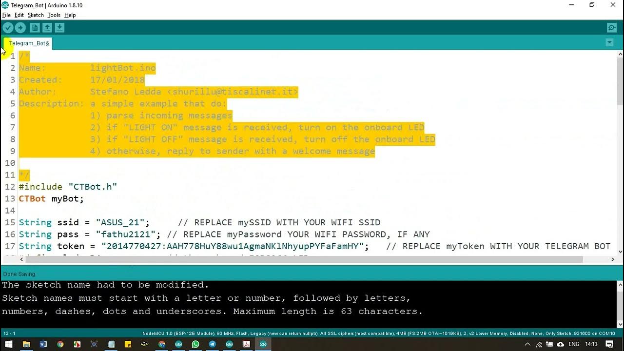 Starting Telegram Bot - ESP8266, Membuat Telegram Bot ESP8266 - YouTube