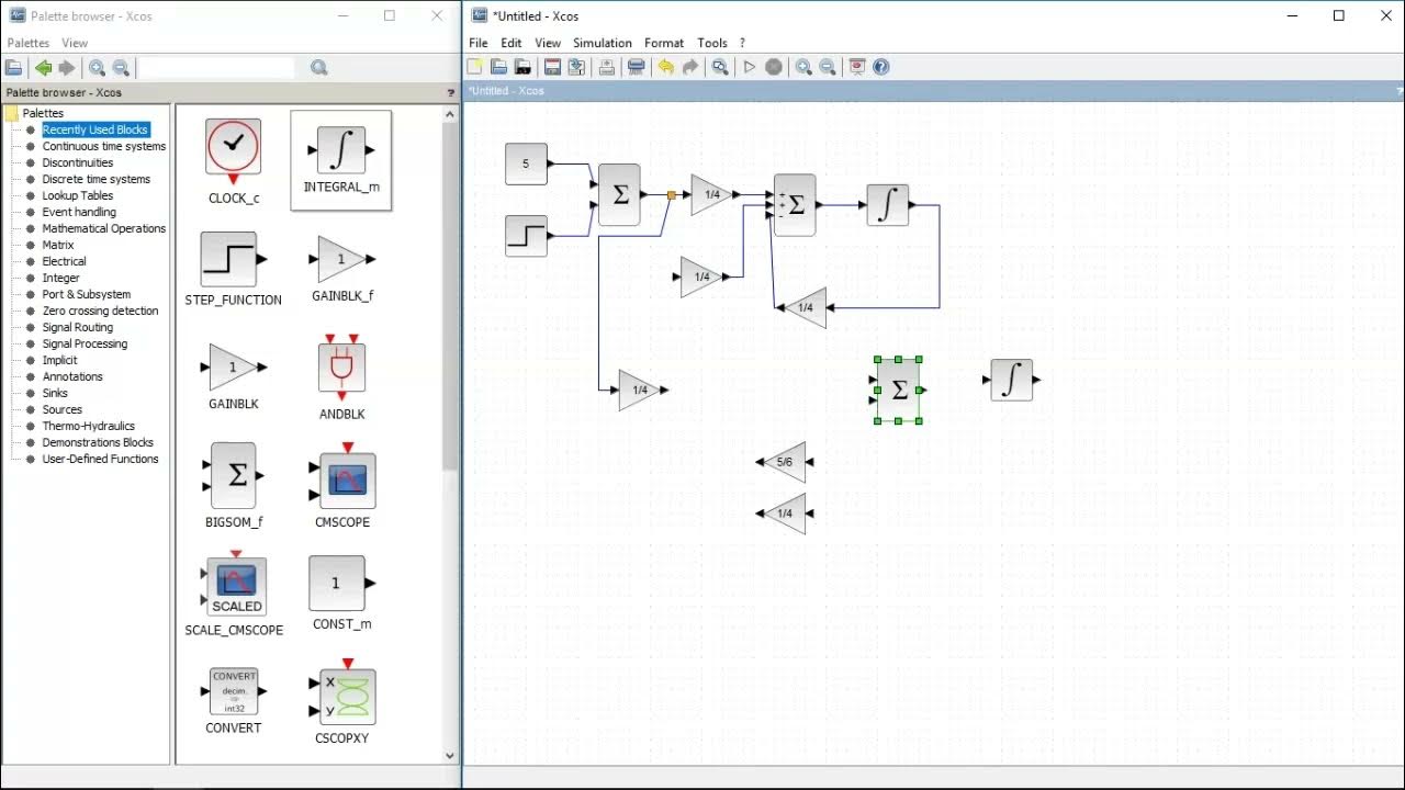 Como usar Xcos : Tutorial #1 de Scilab - YouTube