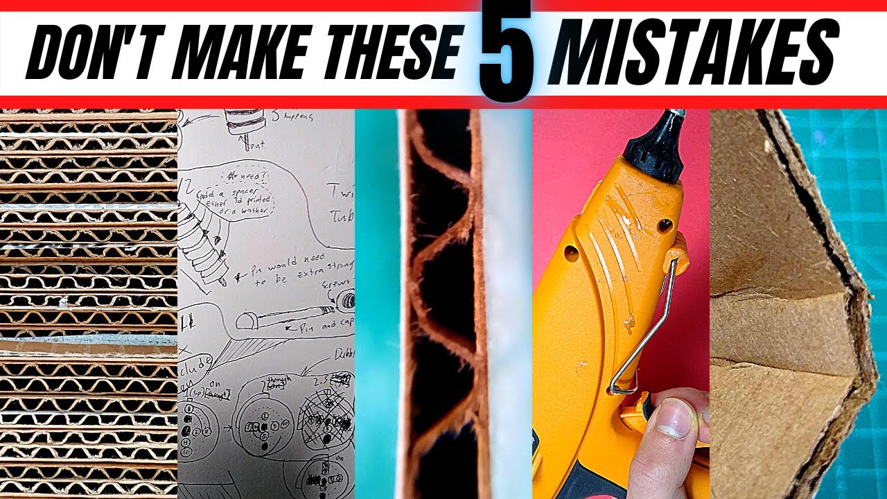 5 Biggest MISTAKES People Make When Creating With Cardboard from Home ...