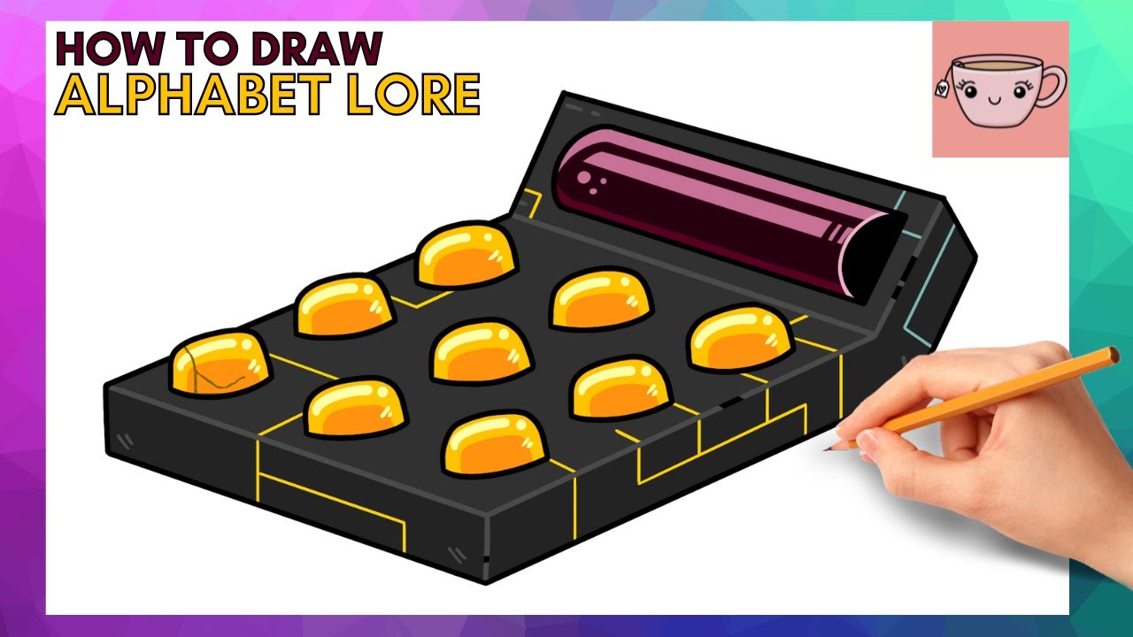 How To Draw Alphabet Lore Calculator Ship Easy Step By Step Drawing