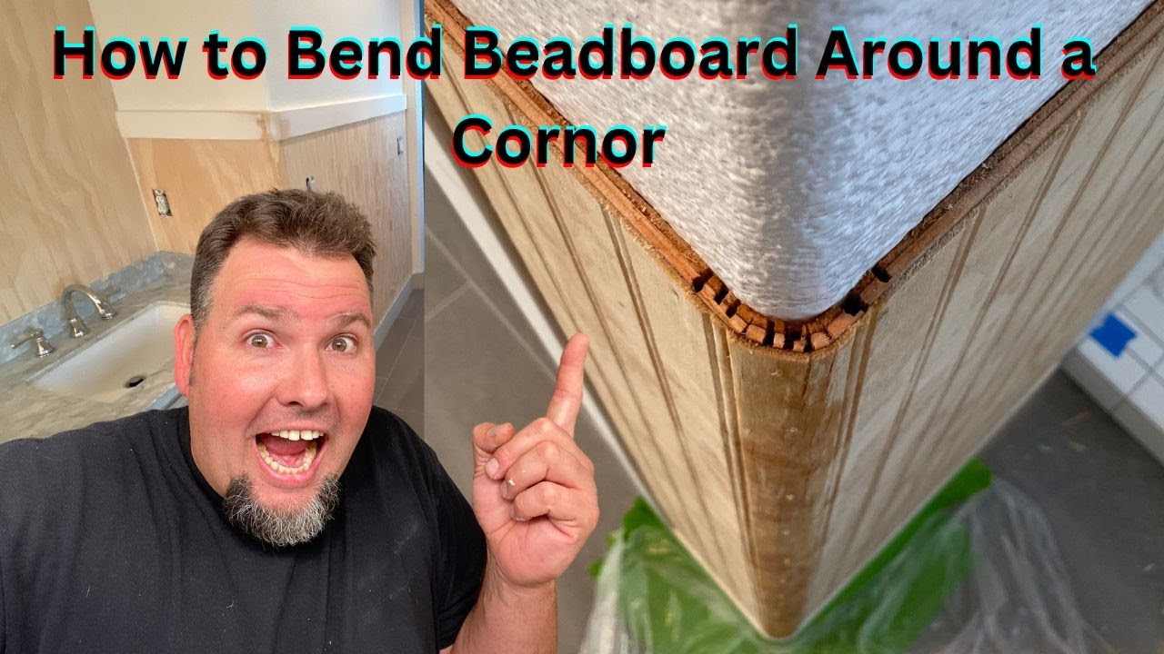 How to Bend Beadboard Around a Corner - YouTube