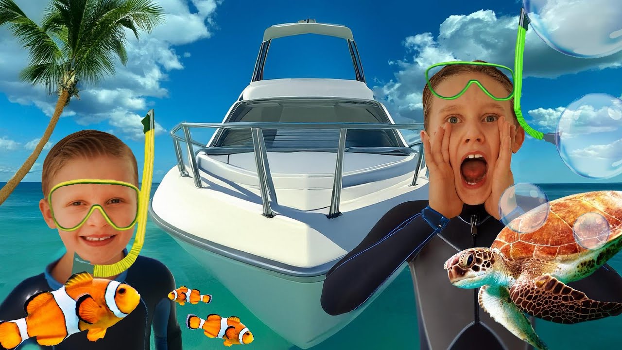 Boat Trip Vlog in Cyprus | Vacation with Family | Underwater GoPro ...