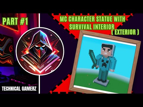 ᴮᶻメMᴀғɪᴀ࿐ | Building a MC Character statue with survival interior Part ...