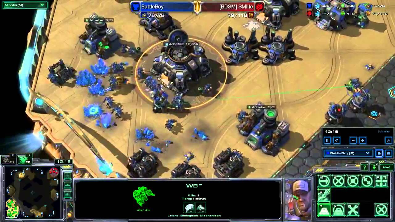 StarCraft 2 Heart of the Swarm Terran vs. Zerg (arrogant) MECH PLAY ...