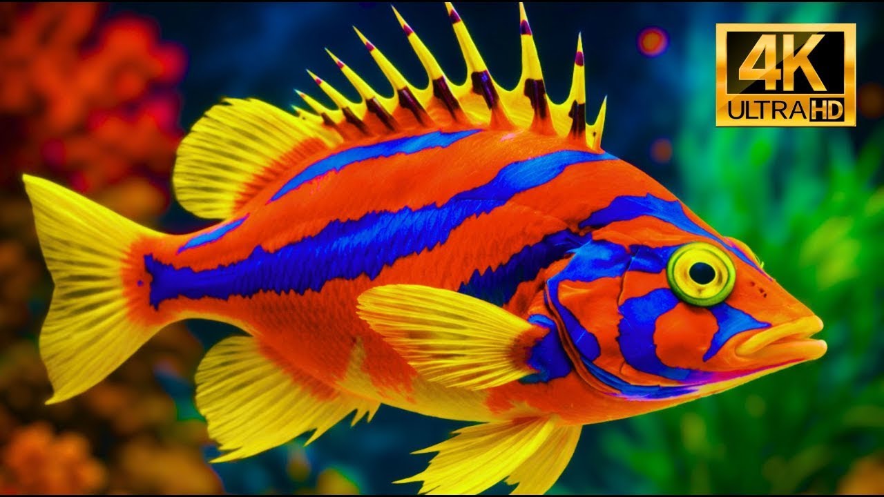 🐠 Amazing & Beautiful Colourful Fishes With 4K | River & Ocean Fish ...