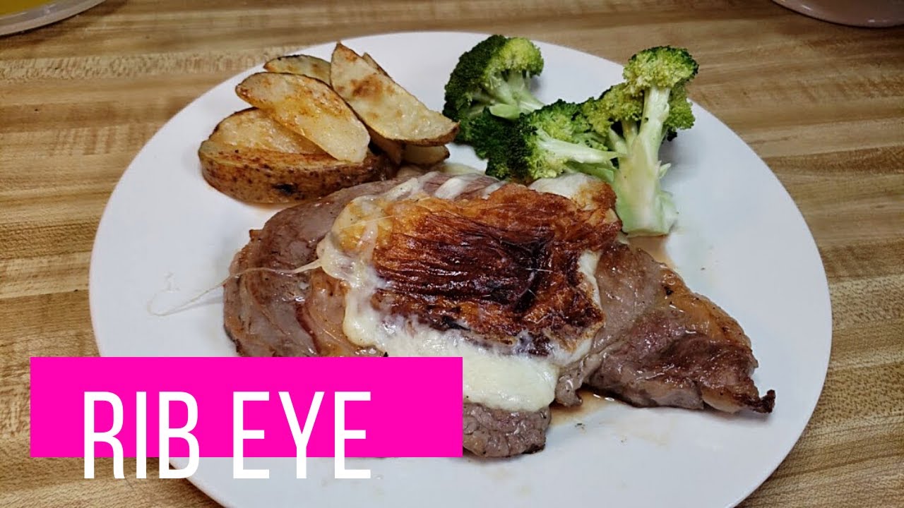 ¡RIB EYE con costra de queso! (Receta fácil y rápida) - YouTube