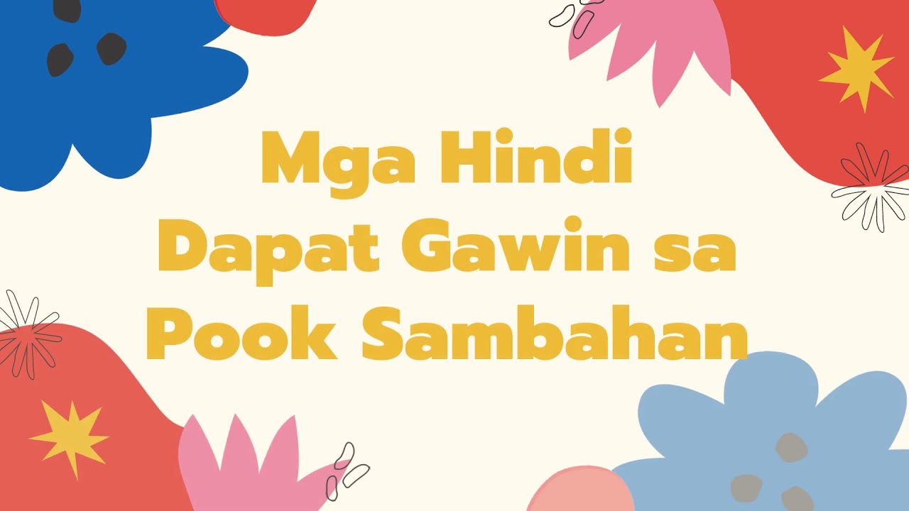 Tamang Pag-uugali sa Pook Sambahan (ESP Grade 1) - YouTube