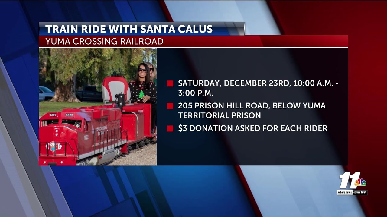 Santa Claus to appear at Yuma Crossing Railroad this weekend - YouTube