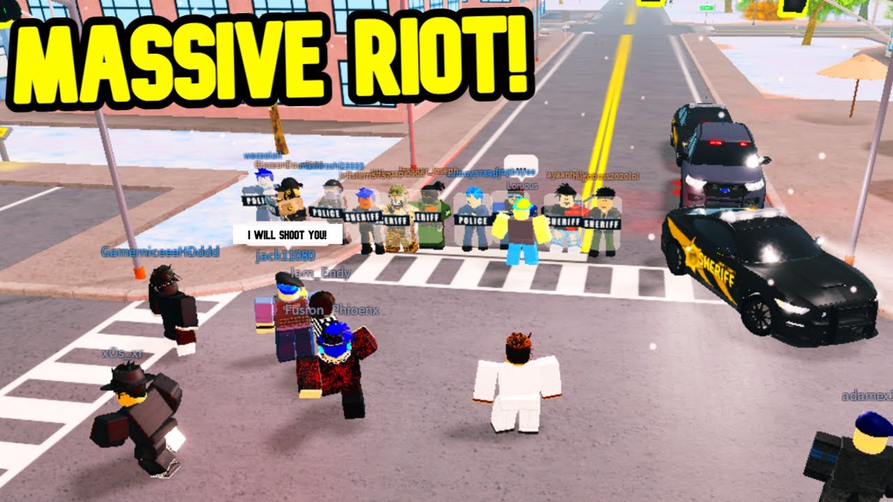 MASSIVE RIOT! *People were shot* | Roblox Liberty County Roleplay - YouTube