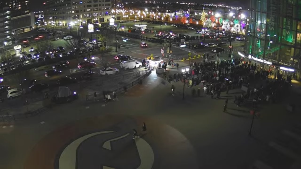 Mega Bash fans LIVE outside Prudential Center - YouTube