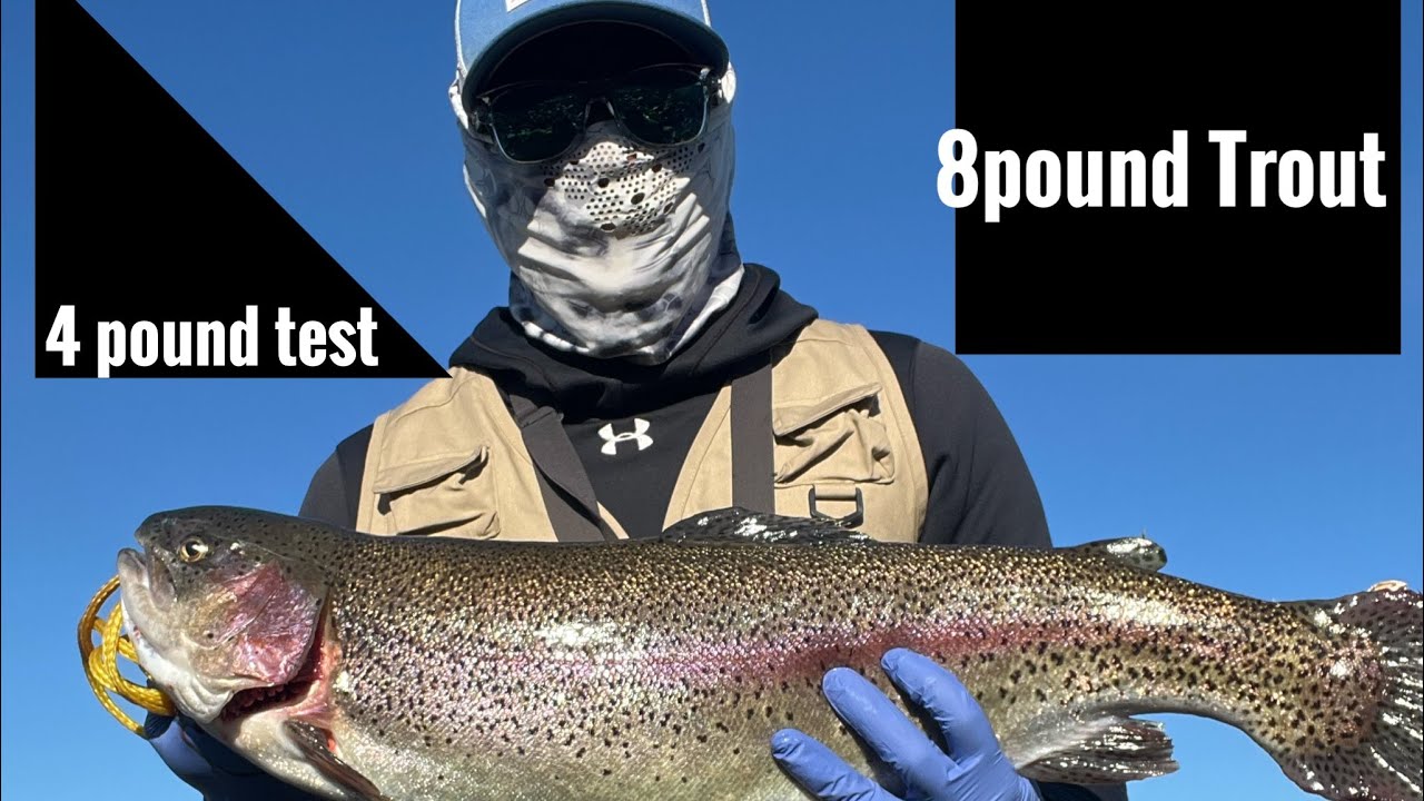 8 pound trout on 4 pound test - YouTube