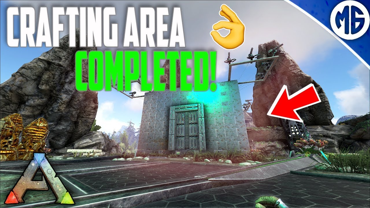 CRAFTING AREA DONE! Road to Tek Official PvP Ep 11 - Ark: Survival ...