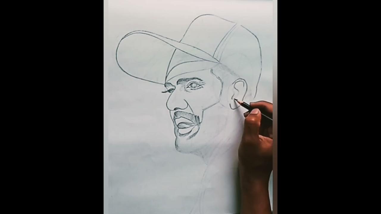 Rohit Sharma Drawing, Outline Tutorial 😍 - YouTube