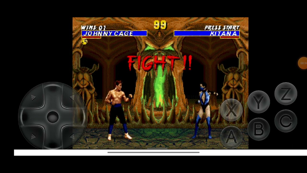 Ultimate Mortal Kombat Trilogy Johnny Cage MK2 vs Kitana UMK3 Very Hard 2 Rounds - YouTube
