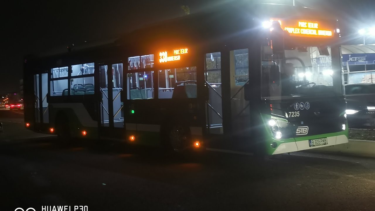 Călătorie cu Autobuzul ZTE Granton 12m între Bd. 1 Decembrie 1918 și ...