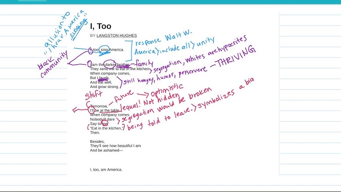 Langston Hughes I Too Poem Analysis | Sitedoct.org