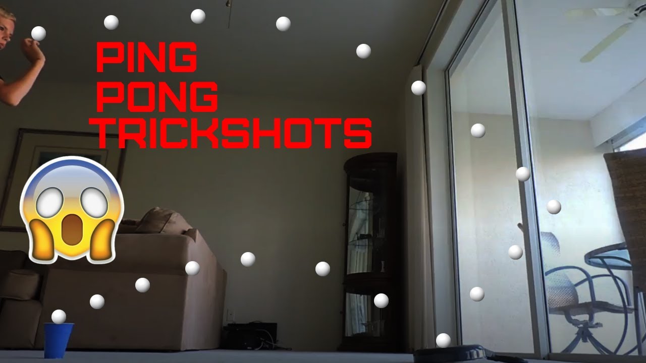 *Crazy* Ping Pong Trick Shots - YouTube