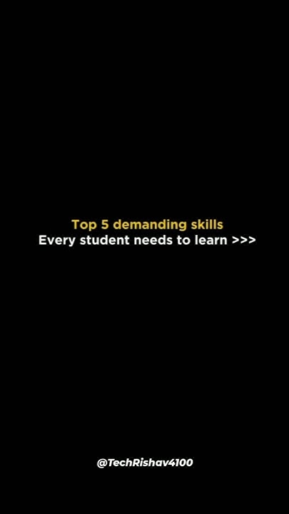 Top 5 Skills Reels Shortsfeed Shorts Coding Motivation Fyp Coder