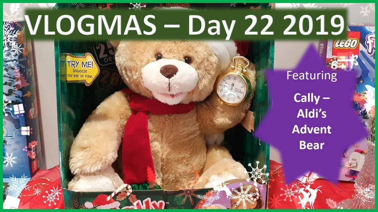 Vlogmas - Day 22 | Unboxing Advent Calendars | Cally Aldi's Advent Bear ...