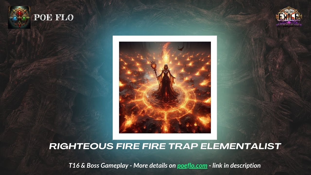 [POE1 3.27] Righteous Fire Fire Trap Elementalist Gameplay - YouTube