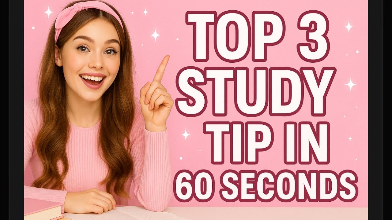 “Study Smarter: Top 3 Tips in 60 Seconds ⏰ 📚” - YouTube