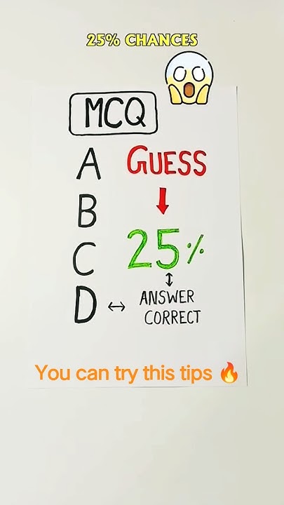 Secret Tips to Guess Answer of MCQs Score Highest Marks #studytips #study #shortvideo #shorts ...
