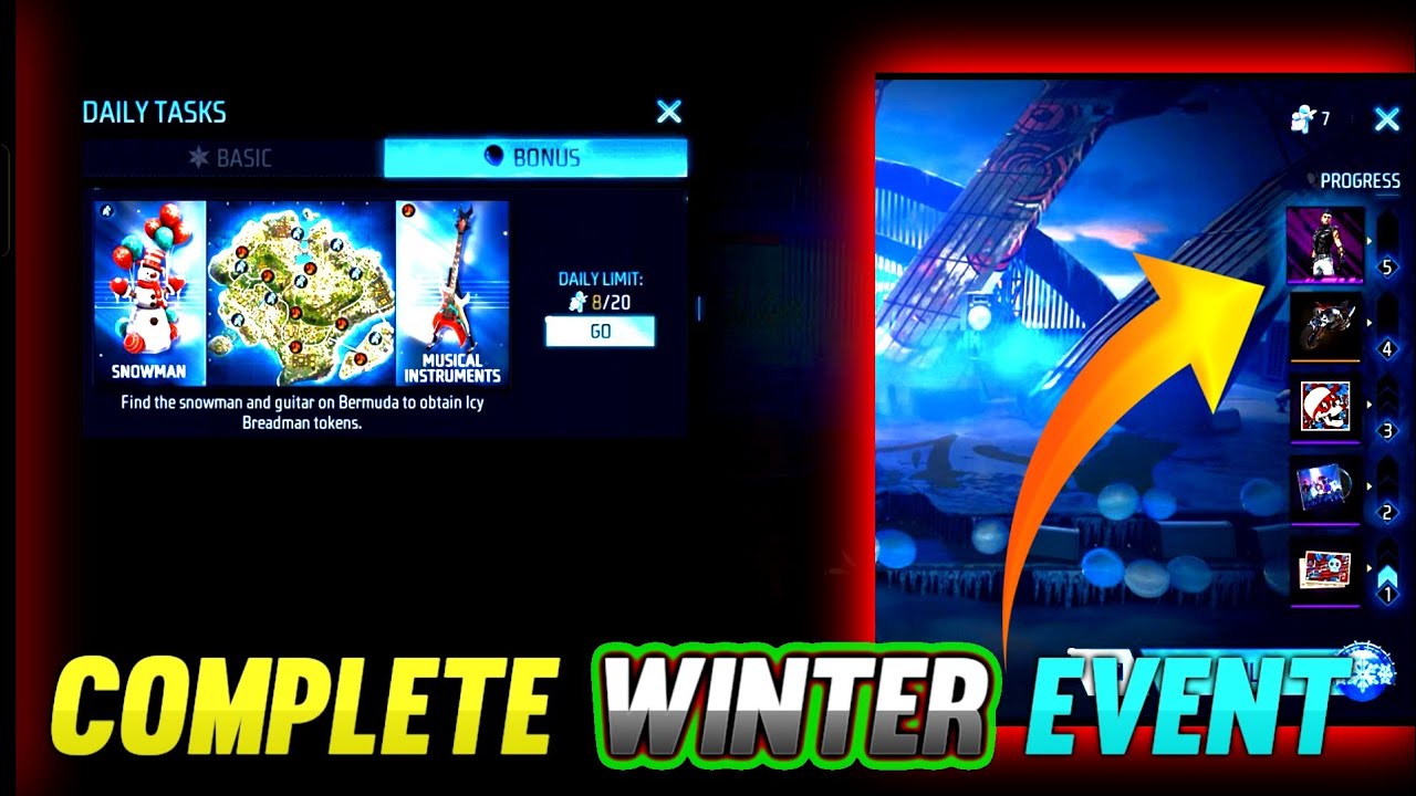 How to complete winter event||ff New event||BOT96 - YouTube