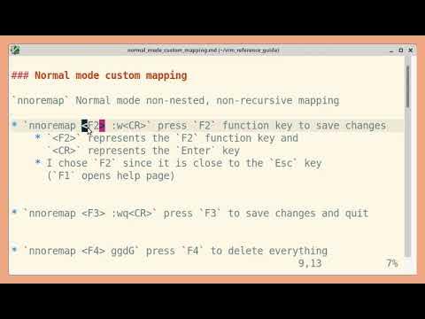 Customizing Vim: Normal mode mappings - YouTube