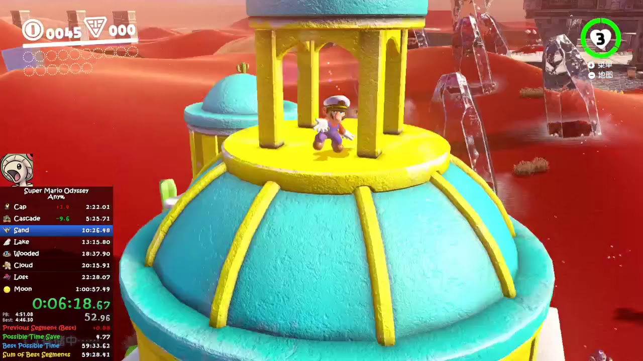 Super Mario Odyssey Speedrun in 1:00:24 by Sailo - YouTube