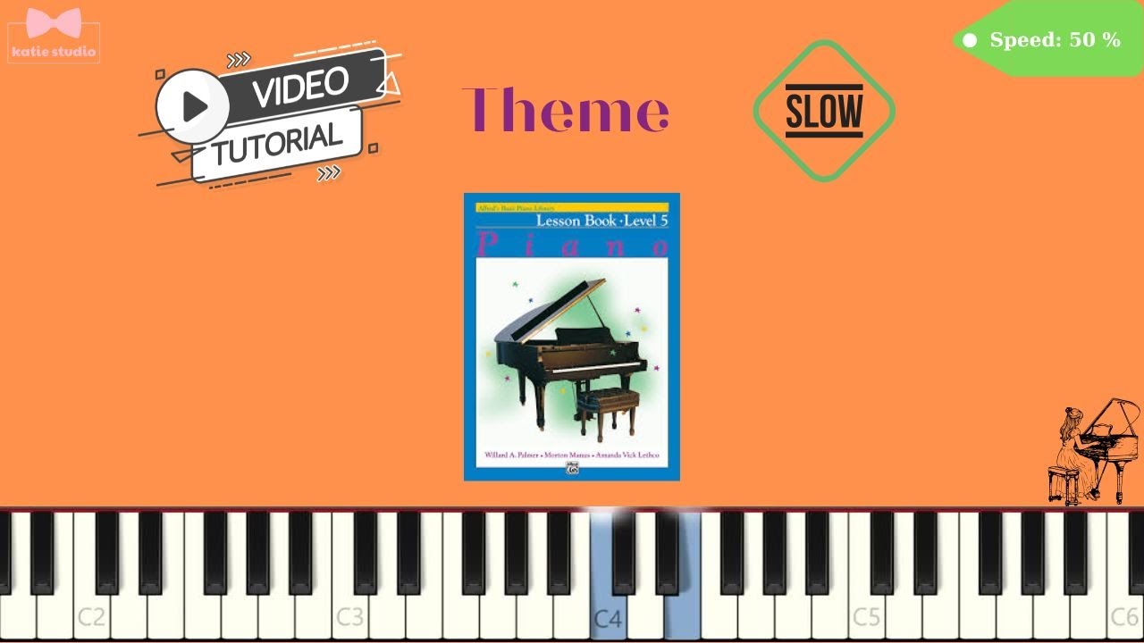 Theme (page.15) _ Alfred's Basic Piano Library Level 5 _ Lesson Book ...