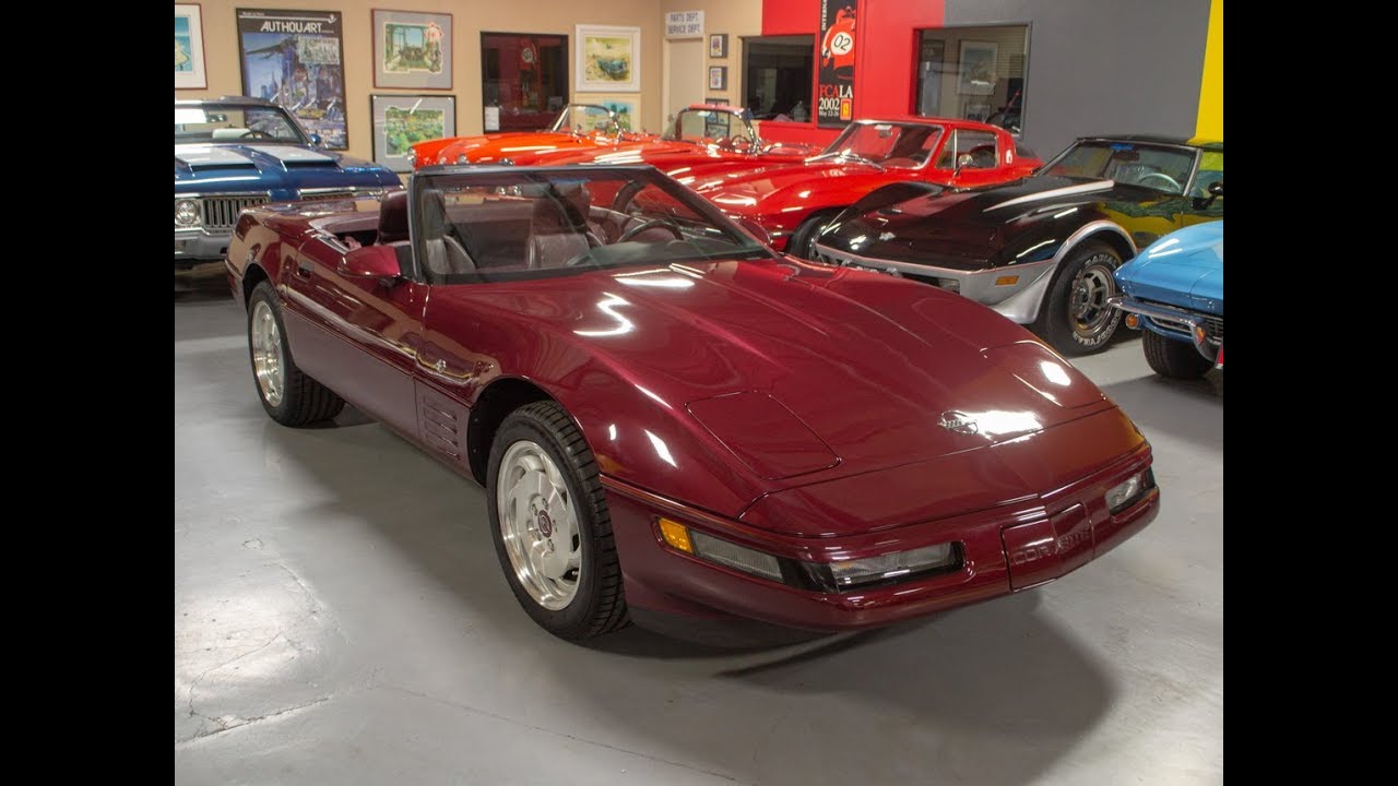 SOLD 1993 Ruby Red Corvette 40th Anniversary Convertible for sale by ...