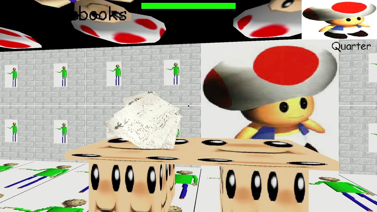 Toad walked into Baldi's Basics and combined himself into it, and this ...