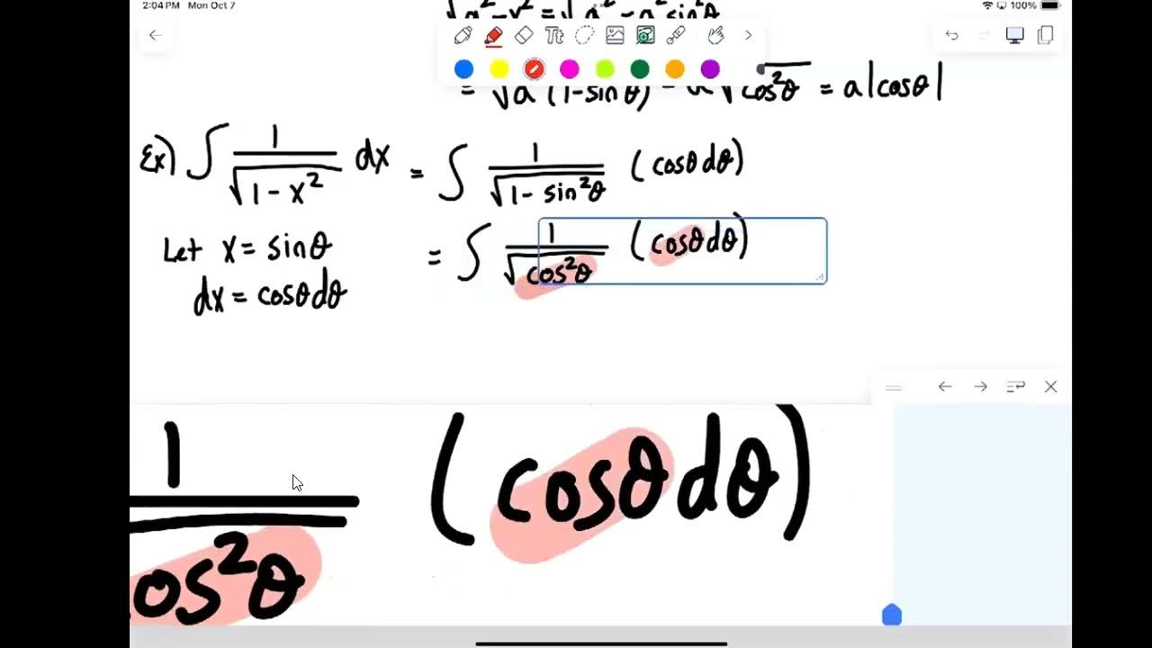 Trig Substitutions 1 - YouTube