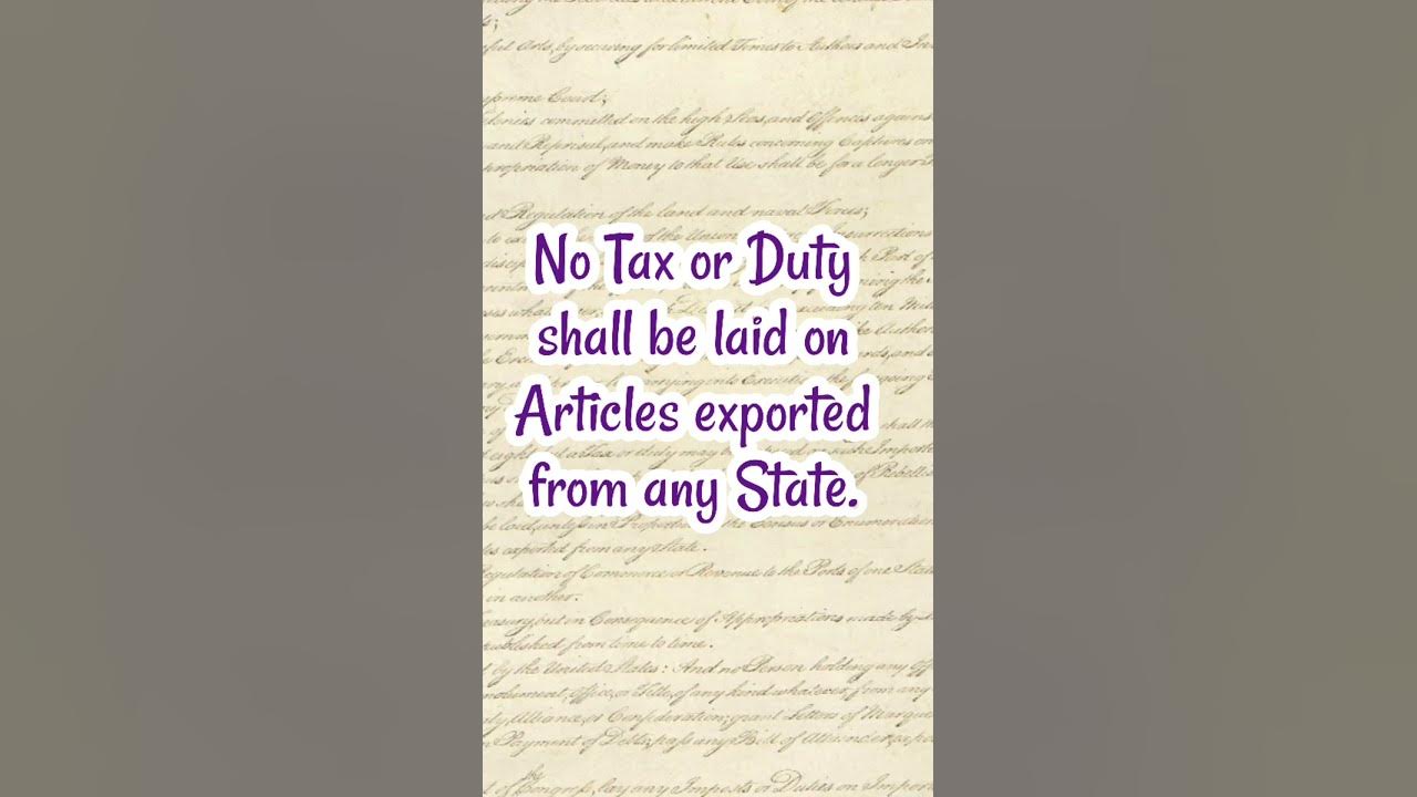 Section 9 | Limits on Congress | Article 1 | #shorts - YouTube