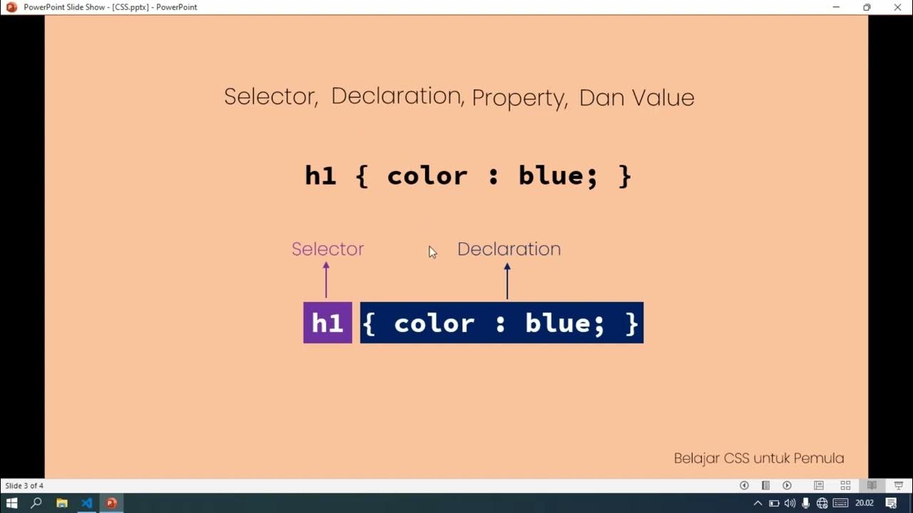 Tutorial CSS bahasa indonesia 1 : Apa Itu CSS? - YouTube