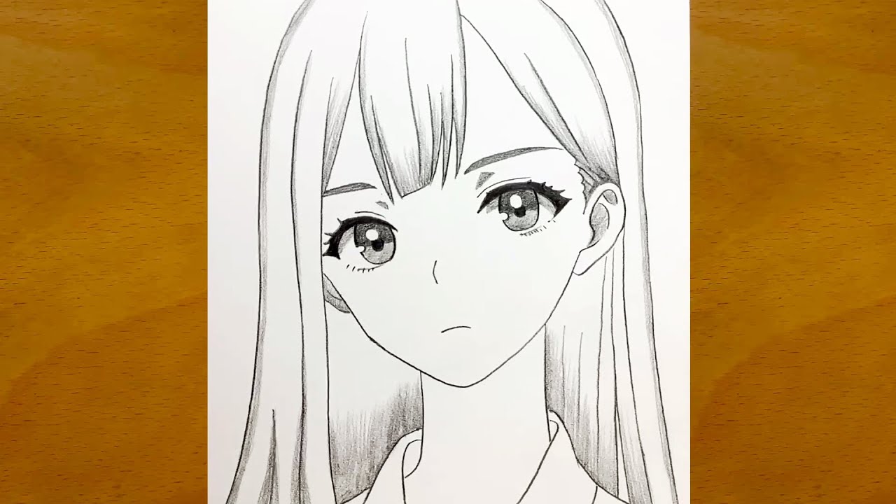 Anime girl drawing tutorial || How to draw anime girl step by step ...