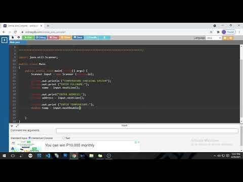JAVA Basic Program (Temperature Checking System) - YouTube