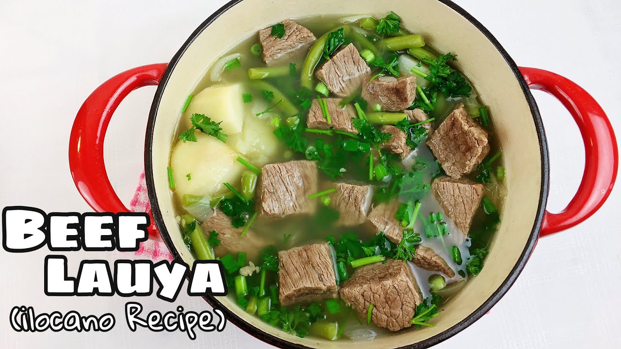HOW TO COOK: Easy Beef Lauya [Easy Ilocano Recipe] - YouTube