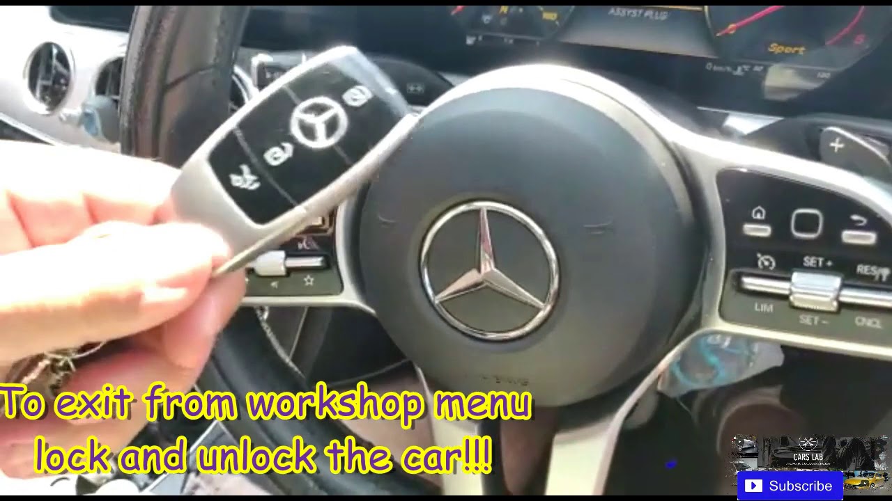How to open SECRET Mercedes-Benz hidden workshop menu on E-Class - YouTube