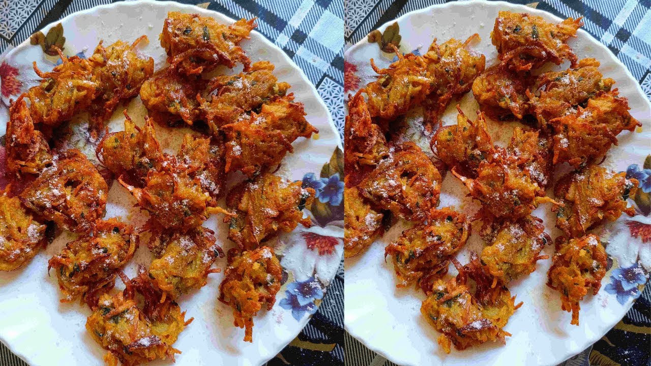 CRISPY POTATO LACCHA PAKORA | ALOO LACCHA PAKORA | CRUNCHY POTATO ...