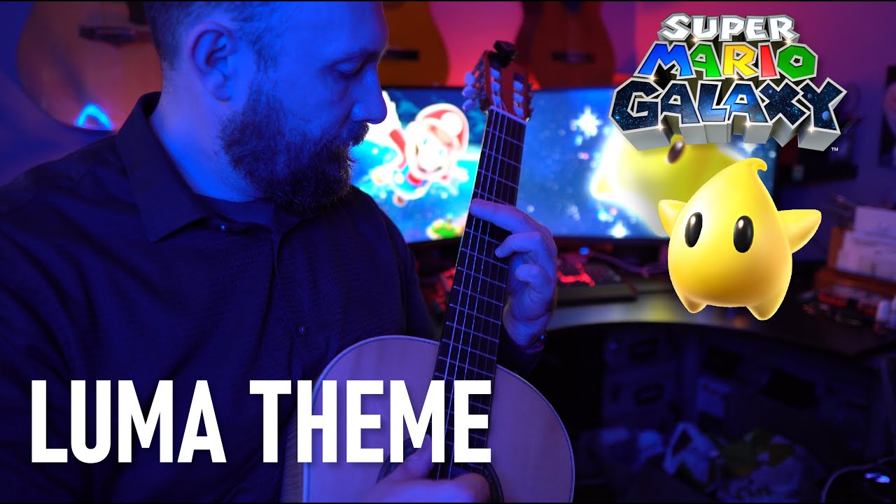 Luma Theme from Super Mario Galaxy on classical guitar - YouTube