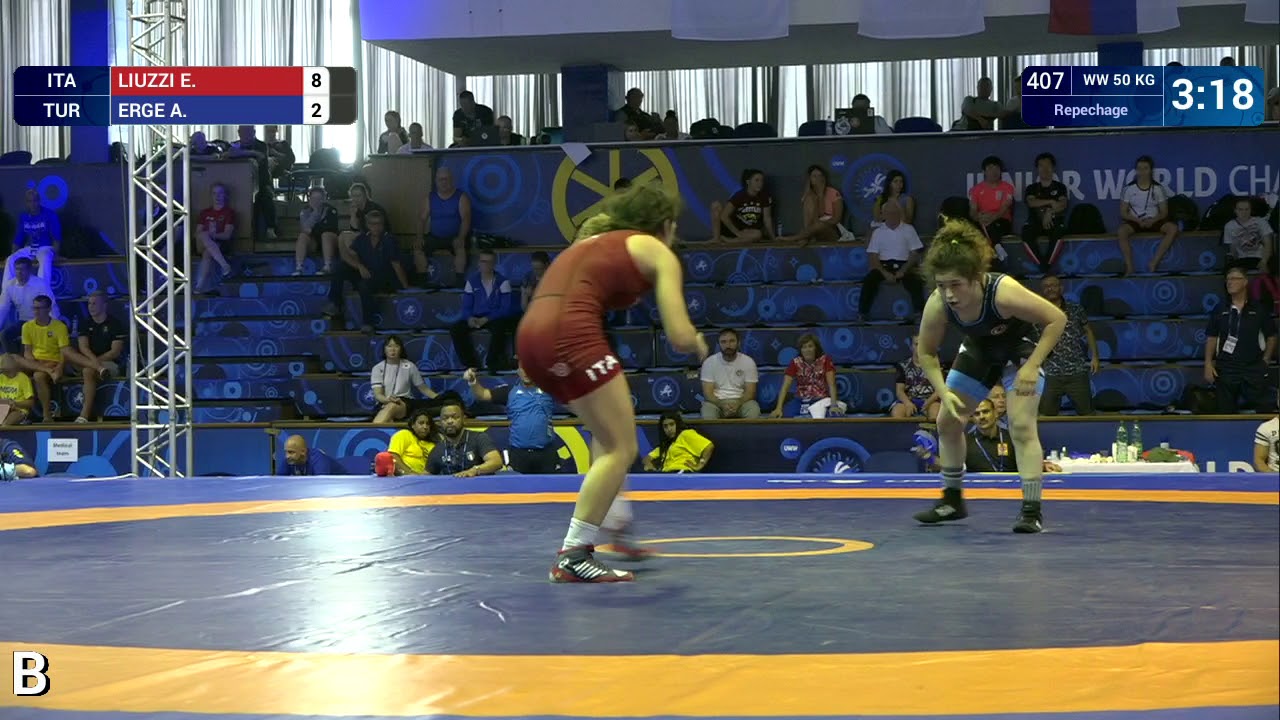 Repechage WW - 50 kg: E. LIUZZI (ITA) v. A. ERGE (TUR) - YouTube