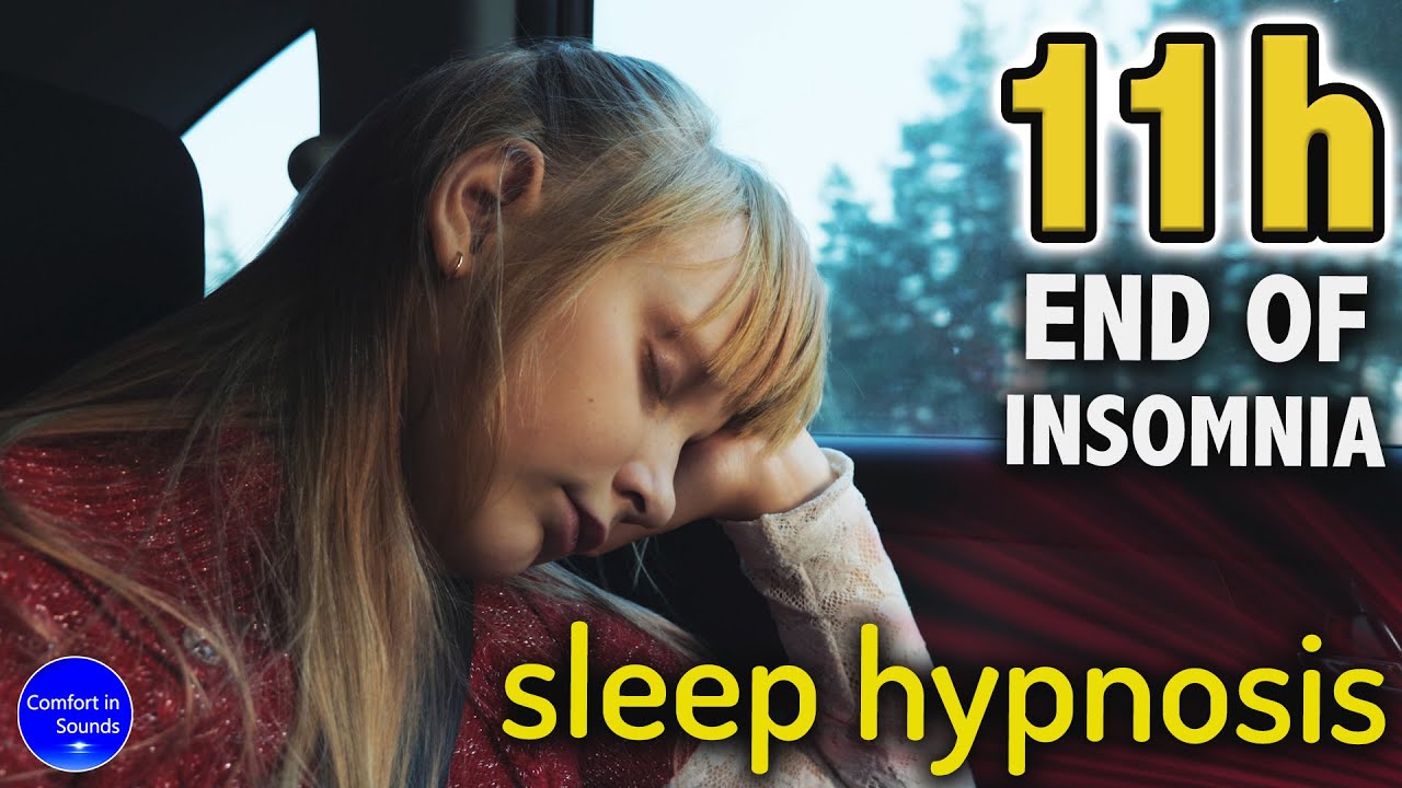 Sleep hypnosis, fall asleep, Car heater ambience sound to sleep deeply ...