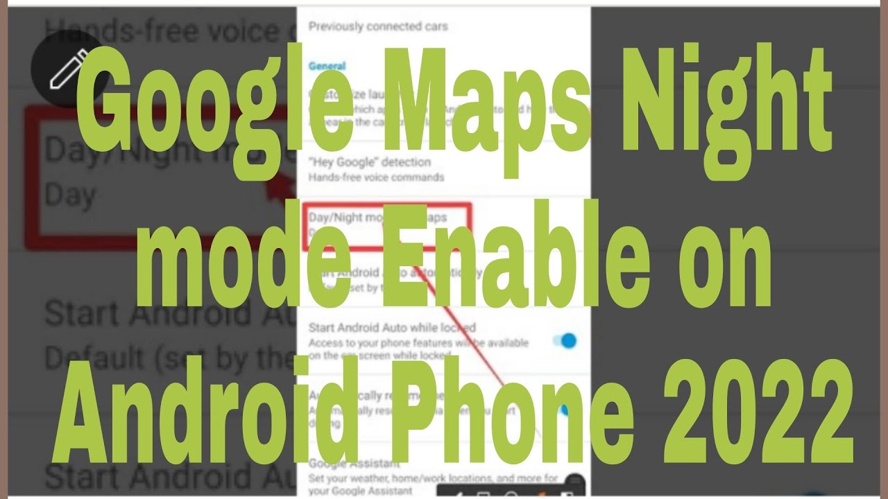 Google Maps Night mode Enable on Android Phone 2022 - YouTube