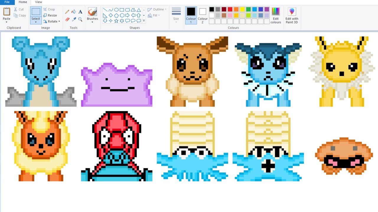 Eeveolutions!!!! - Pokémon Kanto Pixel Minis #14 - YouTube