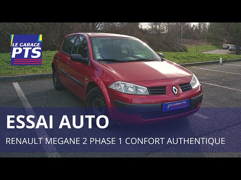 TEST - RENAULT MEGANE 2 PHASE 1   1.6 16v  CONFORT AUTHENTIQUE 2004 - FRANCE