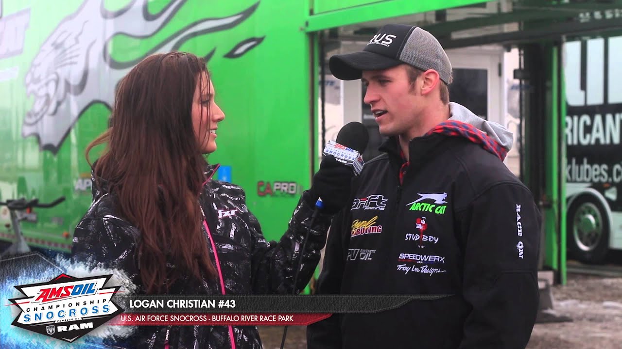 Logan Christian #43 talks about racing and trailer life | AMSOIL ...