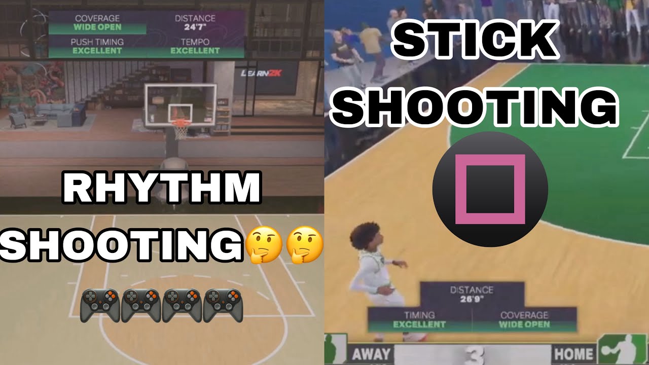RHYTHM SHOOTING🎮 VS SQUARE STICK Shooting🎮 WHICH ONE SHOULD You USE🤔🤔 ...