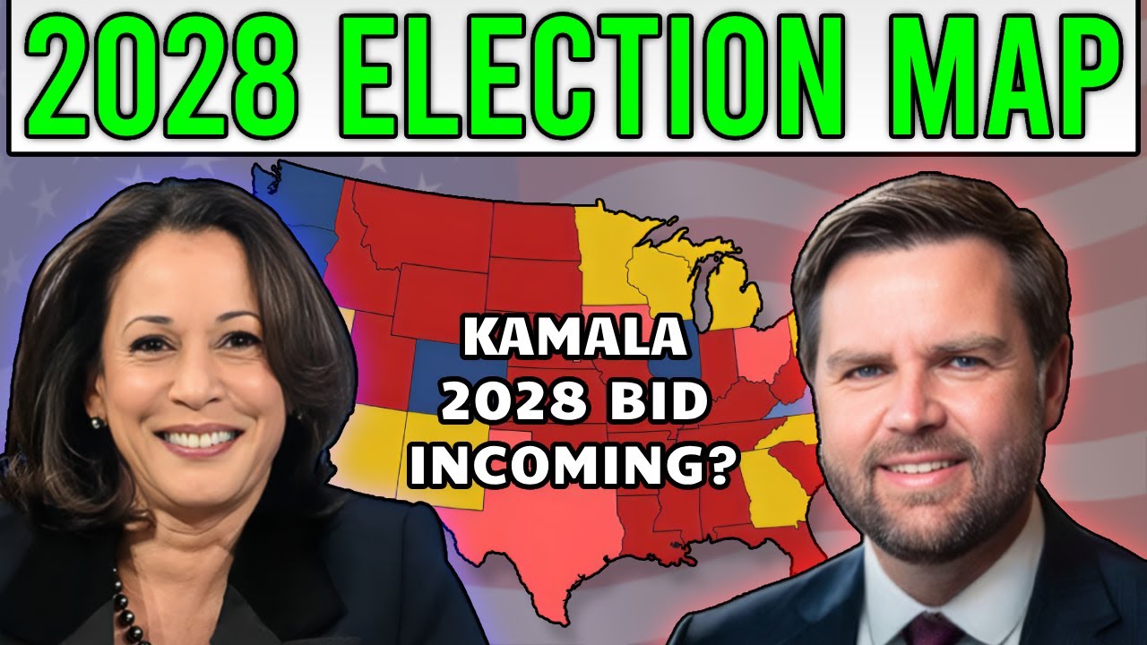 EARLY 2028 Election Prediction | Kamala Harris vs JD Vance! - YouTube