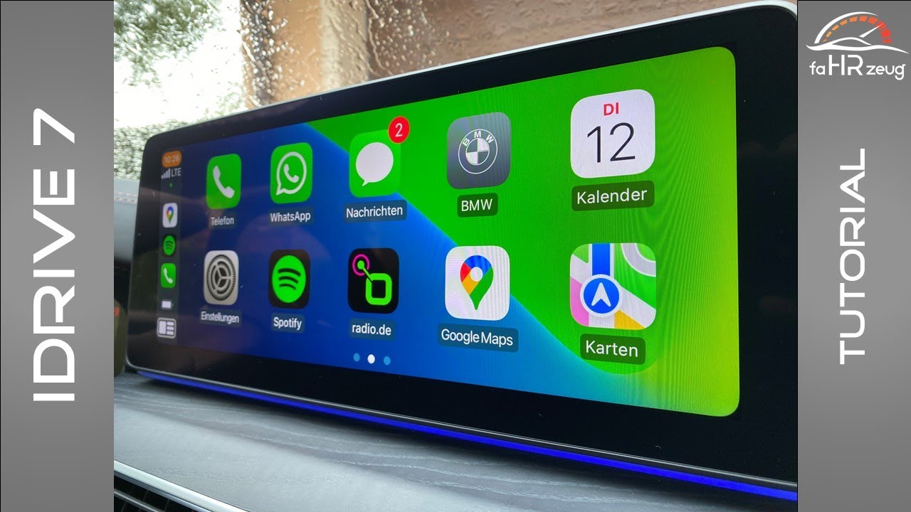 BMW iDrive 7 (2021) - Alle Menüs & Einstellmöglichkeiten, CarPlay ...